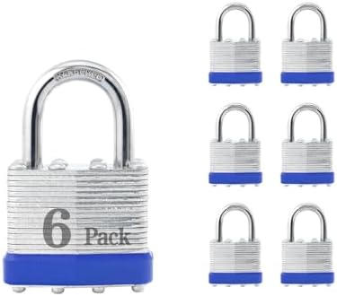ZonRo Locks Laminated Steel Keyed Padlocks,Keyed Alike Locks, 1-9/16 ...