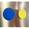 Amazon.com: 25-Pack Double-Sided Yellow/Blue Flip Magnet - 1" Diameter ...