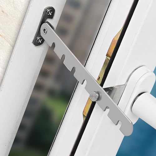I-EASYDWW Window Restrictor Latch, 2 Pack, Window Wind Hook, Adjustable ...