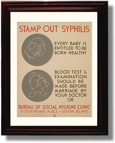 Amazon.com: Health and Safety Poster - Stamp Out Syphilis - Get Tested ...