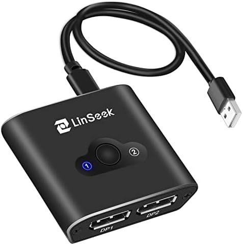 Amazon.com: DisplayPort Switch 8K60Hz Display port 1.4 switcher Box DP ...