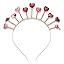 Amazon.com : Valentines Day Heart Headband for Women Girls Red Hearts ...