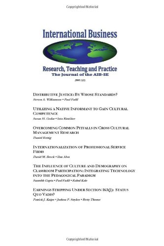 Buy International Business: Research, Teaching and Practice. the ...