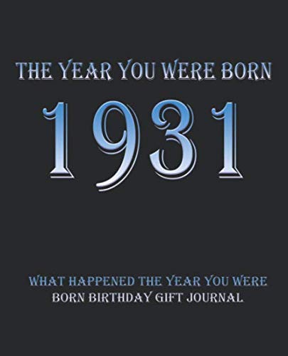 The Year You Were Born 1931 - What Happened The Year You Were Born ...