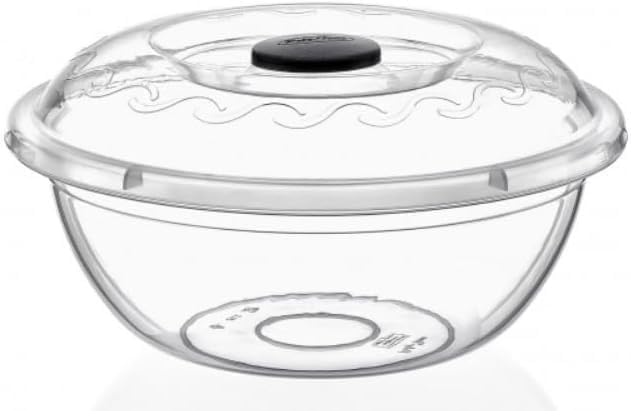 Best House 5 Litres Transparent Round Storage Container With Lid, Clear ...