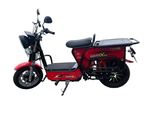 ROYAL EV Loader X Pro 50 V 105AH (SMART LFP Battery) Scooter Red Ex ...
