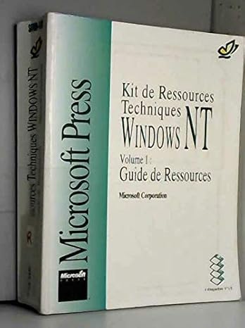 Kit De Ressources Windows Nt 1. Guide : Microsoft: Amazon.fr: Books