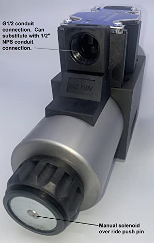 Hydraulic Electrical Solenoid Control Valve D05 (NG10) 31 GPM 4560 psi ...