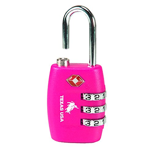 Buy Texas USA - TSA Lock - Pink - Mandatory for US Customs (ONLY ...