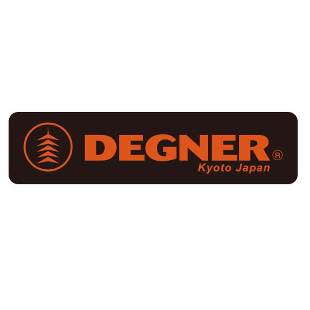 Amazon.co.jp: デグナー (DEGNER) ロゴステッカー バイク用 DEGNER LOGO STICKER 約縦3cm×横10cm DST-2 (ブラック-オレンジ) : 車＆バイク