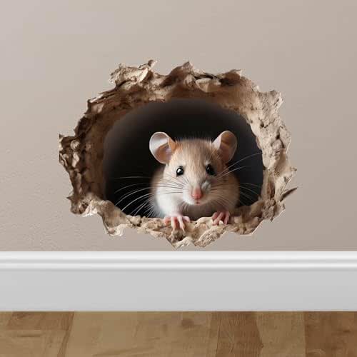 Amazon.com: Cute Mouse Hole - Cute mouse hole, Mouse Hole Sticker ...