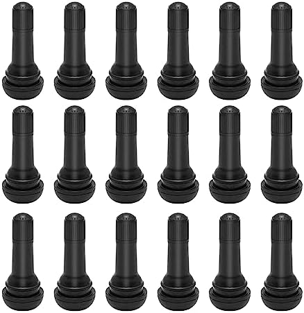 EATAKWARD 100 Pieces TR413 Black Snap-in Rubber Tire Valve Stem ...