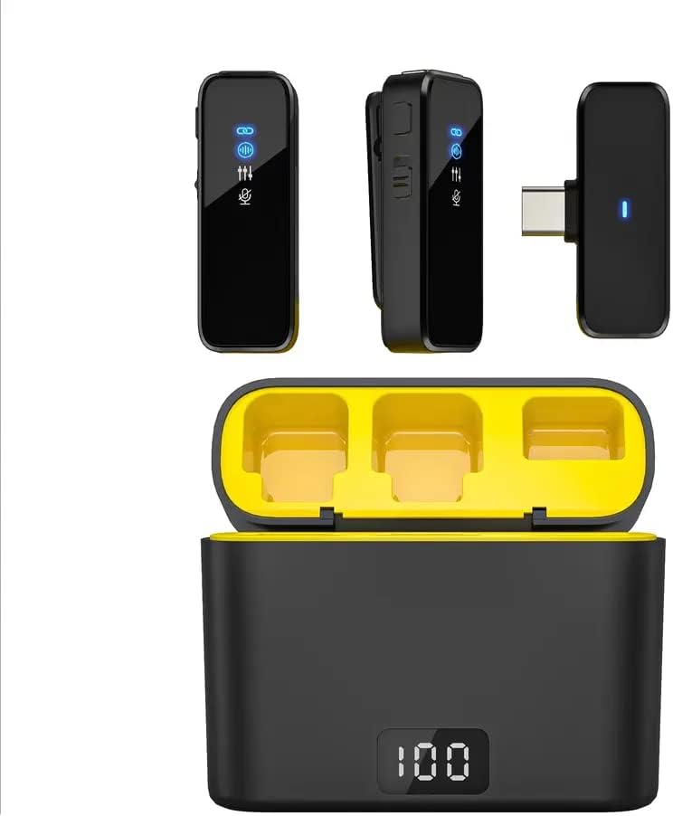 Amazon.com: Wireless Lavalier Microphone, 40m (130 ft.) Range, 9-Hour ...