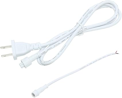 Amazon.com: 120V Power Cord IP65 Waterproof 2 Prong Polarized Plug 18 ...