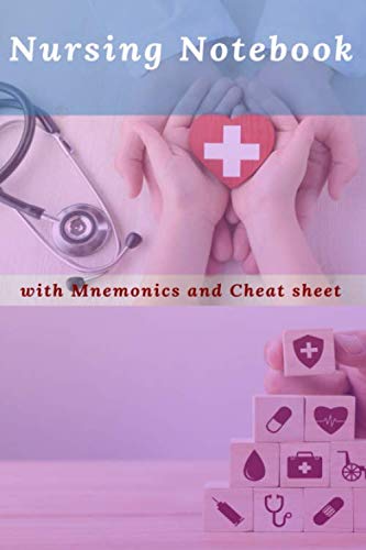 Nursing Notebooks with Mnemonics and Cheat sheets - pink cover 6.14 X 9 ...