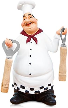 Amazon.com: FishMM Resin Decorative Ornaments,Kitchen Decor,Cook Statue ...