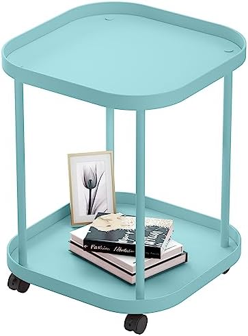 Amazon.com: APEXCHASER Cute Nightstand,Metal Side Table,3-Tier Modern ...