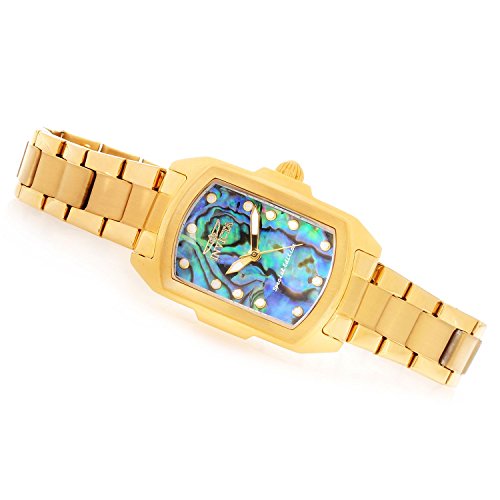 Buy Invicta Lupah Gold Quartz Abalone Analogue Rainbow Dial Women's ...