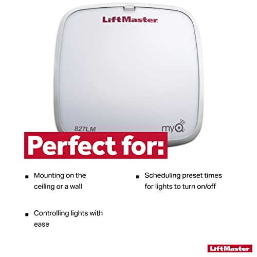 Snapklik.com : LiftMaster 827LM Ceiling Or Wall Mounted MyQ Remote 1500 ...