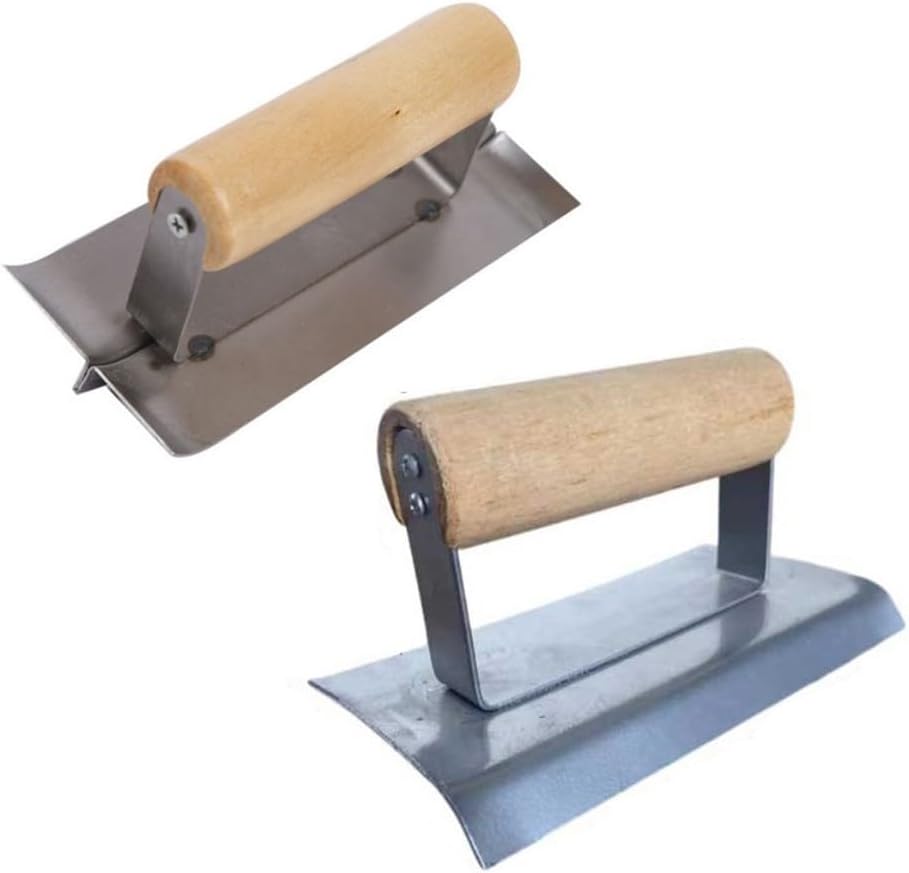 Half Rounded Trimming Edge Trowel for Concrete, Enhances for Effective ...