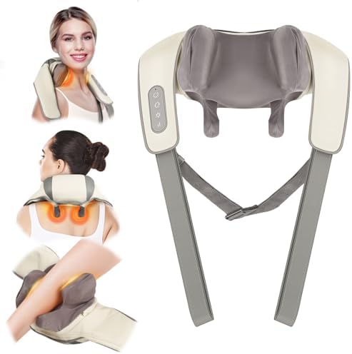 Amazon.com: Tianfucen Cordless Neck Massager with Heat，3 Model 15 ...