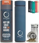 Amazon.com: Pure Zen Tea Infuser Bottle - Insulated Glass Bottle for ...
