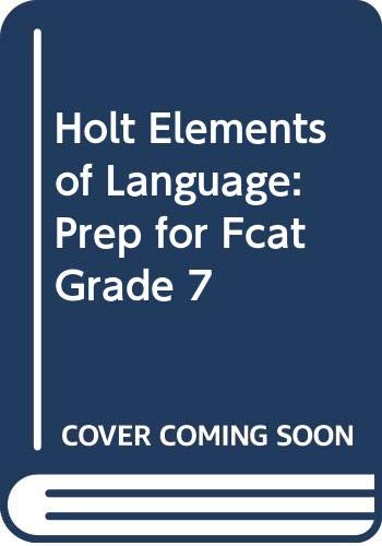 Holt Elements of Language: Prep for Fcat Grade 7 : Amazon.in: Books