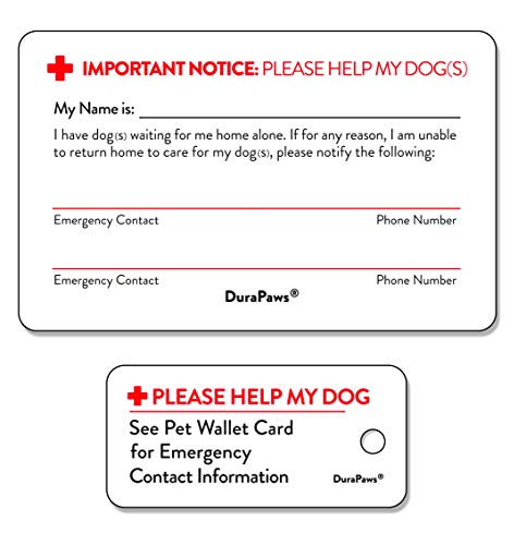Snapklik.com : DuraPaws My Dog Is Home Alone Emergency Alert Plastic ...