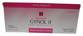 Options Gynol II Extra Strength Vaginal Contraceptive Jelly, 2.85 oz ...