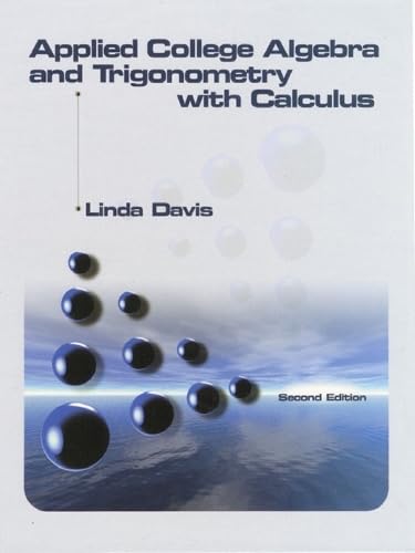 Buy Applied College Algebra and Trigonometry with Calculus Book Online ...