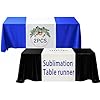 Amazon.com: Sublimation Table Banner 72" x 24" White 100% Polyester ...