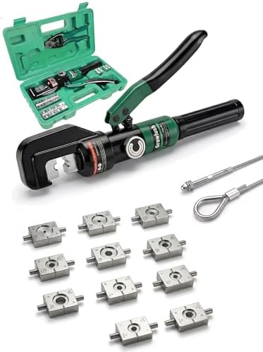 Growlush 10-Ton Hydraulic Wire Rope Crimping Tool,Hydraulic Swaging ...