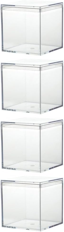 Amazon.com - VICASKY 4Pcs Clear Plastic Candy Case Sweets Storage Boxes ...