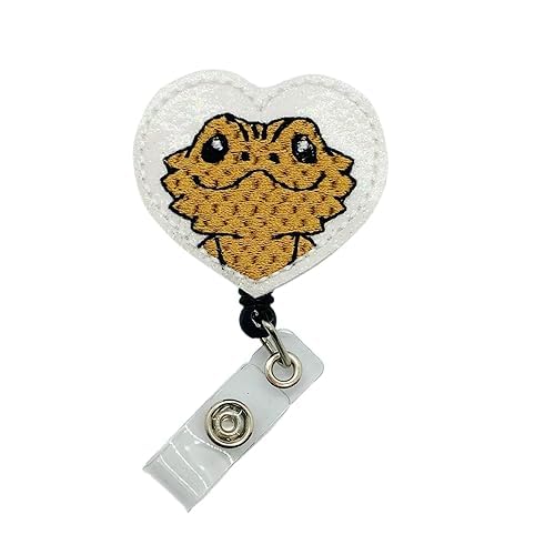 Amazon.com: Bearded Dragon Badge Reel, Retractable Reptile ID Holder ...