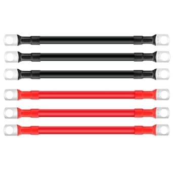 Amazon.com: 2AWG Battery Cables with Terminals,6PCS Auto Battery Cable ...