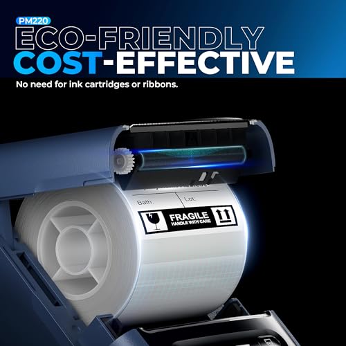 Nelko Label Maker Machine with Tape, PM220 Bluetooth Label Printer, 2 ...