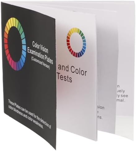 Amazon.com: CHILDWEET Color Blindness Test Card Test Book for Color ...