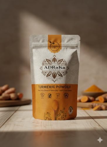 ADRaKa NATURALS Lakadong Turmeric Powder – 100% Pure, Organic, High ...
