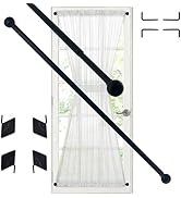 Amazon.com: ARNORX 0.4” French Door Wrap Around Curtain Rods, Cafe Rods ...