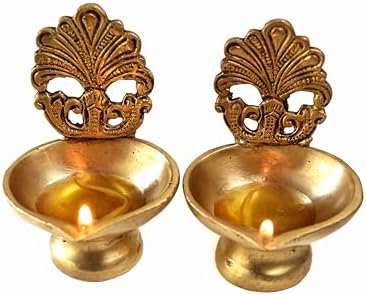 Buy The Spiritual Living Pure Brass Laxmi Diya Wealth Tree Design for ...