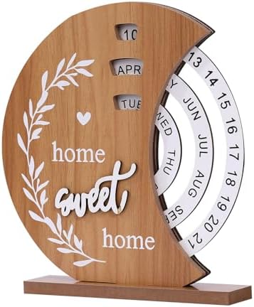 Perpetual Calendar, Wooden Disc Perpetual Calendar, Wooden Disc ...