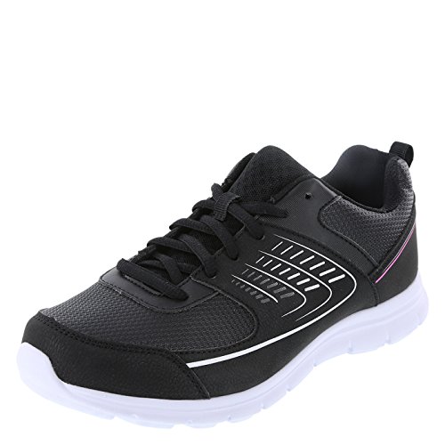 Buy Cross Trekkers Black Pink Women's Shuffle Sneaker 5 Wide at Amazon.in
