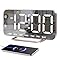 Amazon.com: Slim LED Digital Alarm Clock, Mirror Surface for Makeup ...