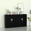 Amazon.com: JINKUR Metal Storage Cabinet with Locking Doors and 2 ...