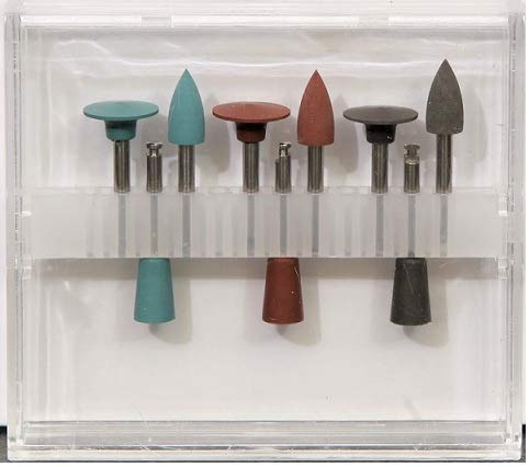 Dental Amalgam Polishing and Finishing Kit Pack of 9 (3 Points+3 Cups+3 ...