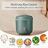 Amazon.com: CHACEEF Mini Rice Cooker 2 Cups Uncooked, 1.2L Rice Cooker ...