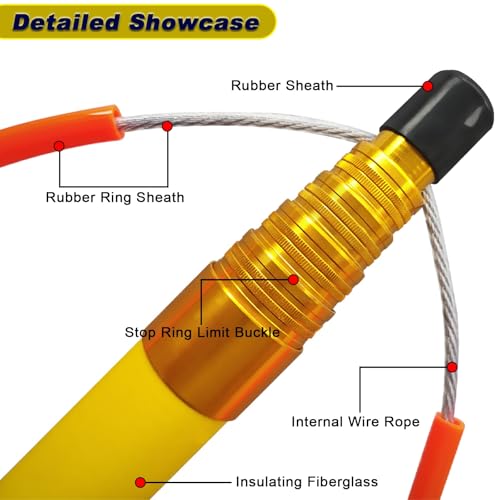 Vyrata Pool Safety Hook Pool Pole, with Fiberglass Pole and Safety ...
