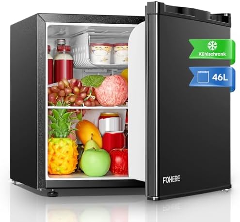 Mini Fridge 46L, E Energy Rating, Table Top Fridge, Reversible Door ...