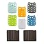 ALVABABY Cloth Diaper 6 Packs with 12 Microfiber Inserts
