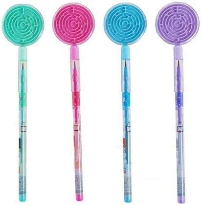 BREEPREE Fancy Push Pencil with Maze Puzzle Ball Game for Kids, School ...